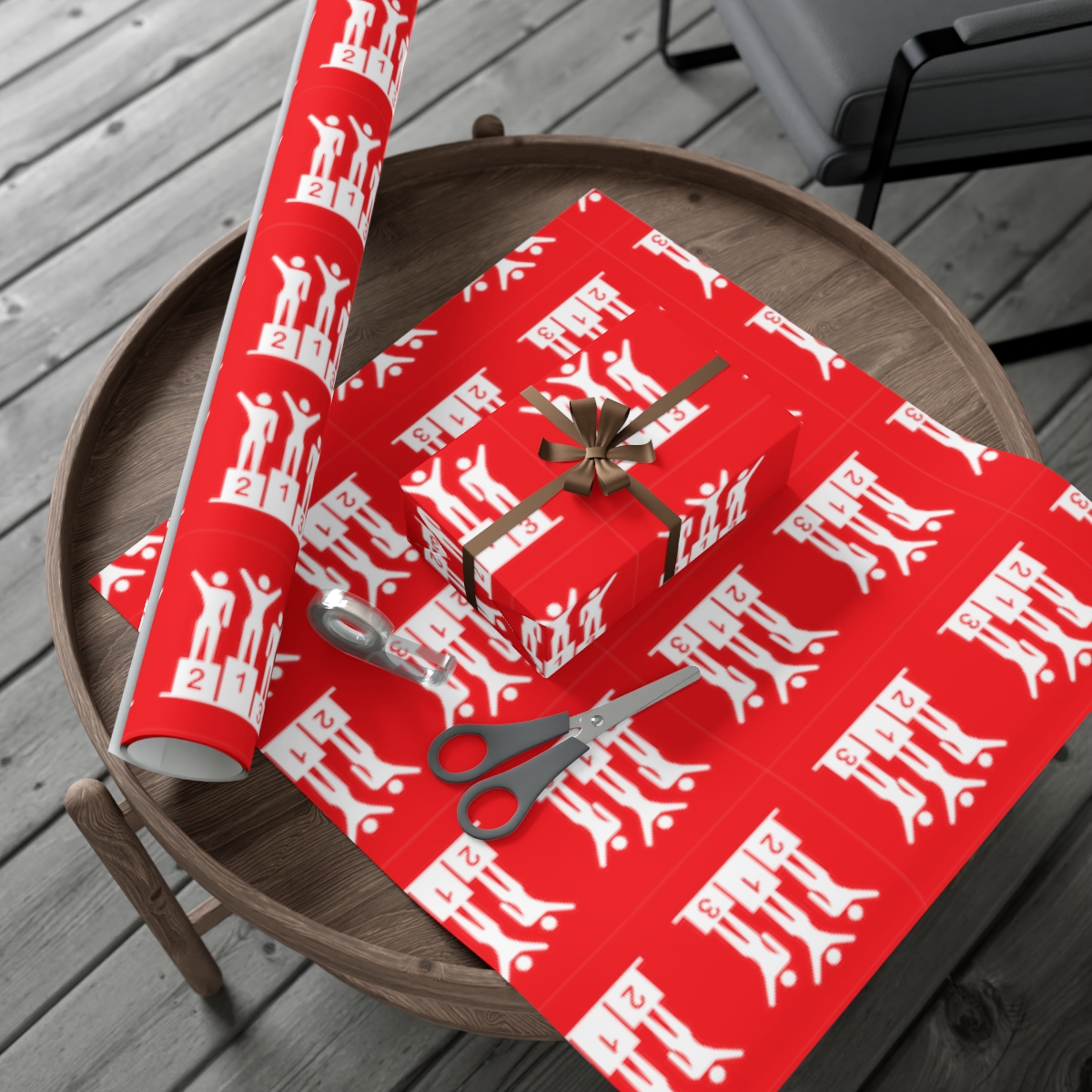 Podium Gift Wrap Paper - Aquatic PD